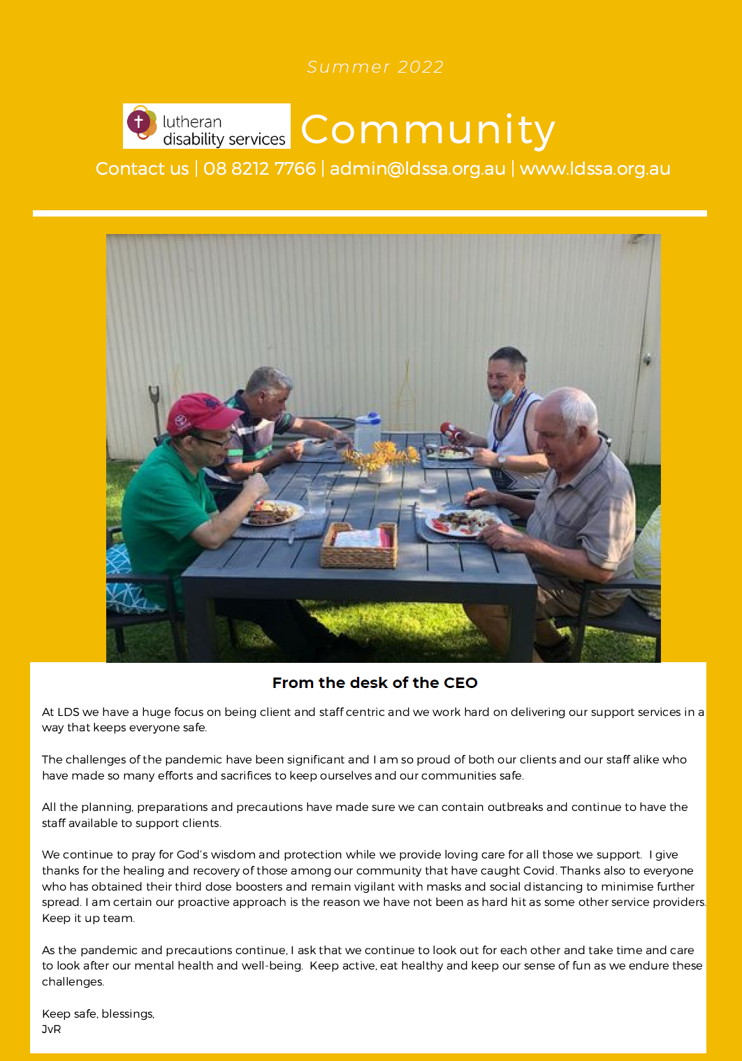 Lutheran Disability Services | Adelaide, Barossa, South Australia