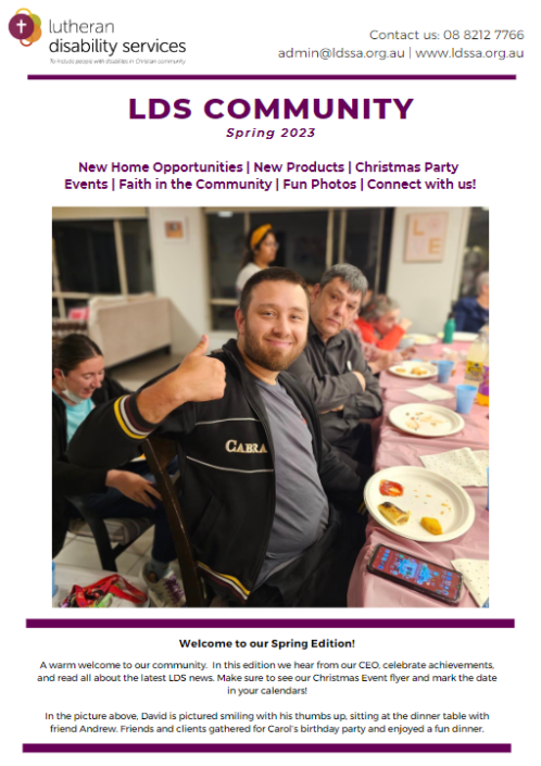 Lutheran Disability Services | Adelaide, Barossa, South Australia